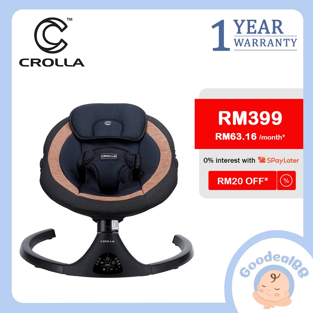 Crolla Comfeo Baby Swing Dual Layer Cushion (12kg) With Remote Control ...
