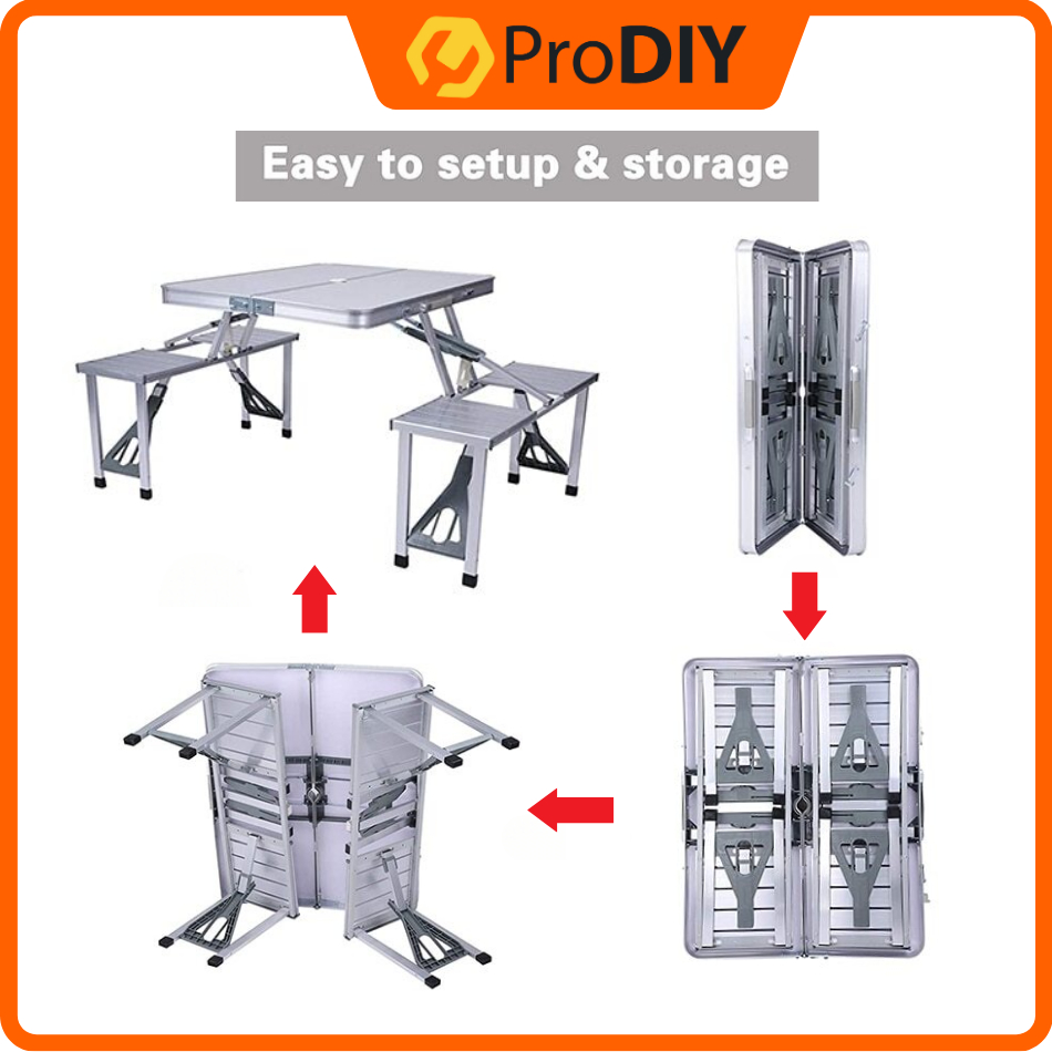 Aluminium Camping Folding Table Picnic Table Outdoor Foldable Table and ...