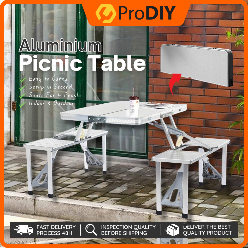 Aluminium Camping Folding Table Picnic Table Outdoor Foldable Table and ...