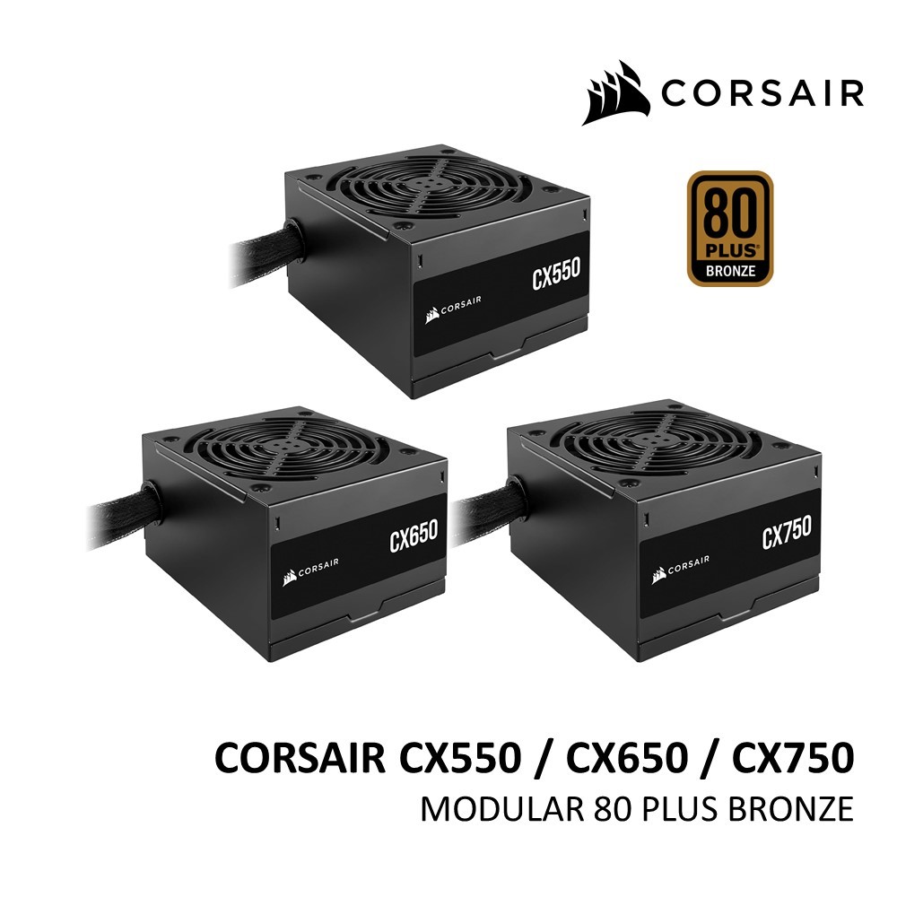 CORSAIR CX SERIES CX550 / CX650 550W 650W 80 PLUS BRONZE ATX PSU POWER SUPPLY | Shopee Malaysia