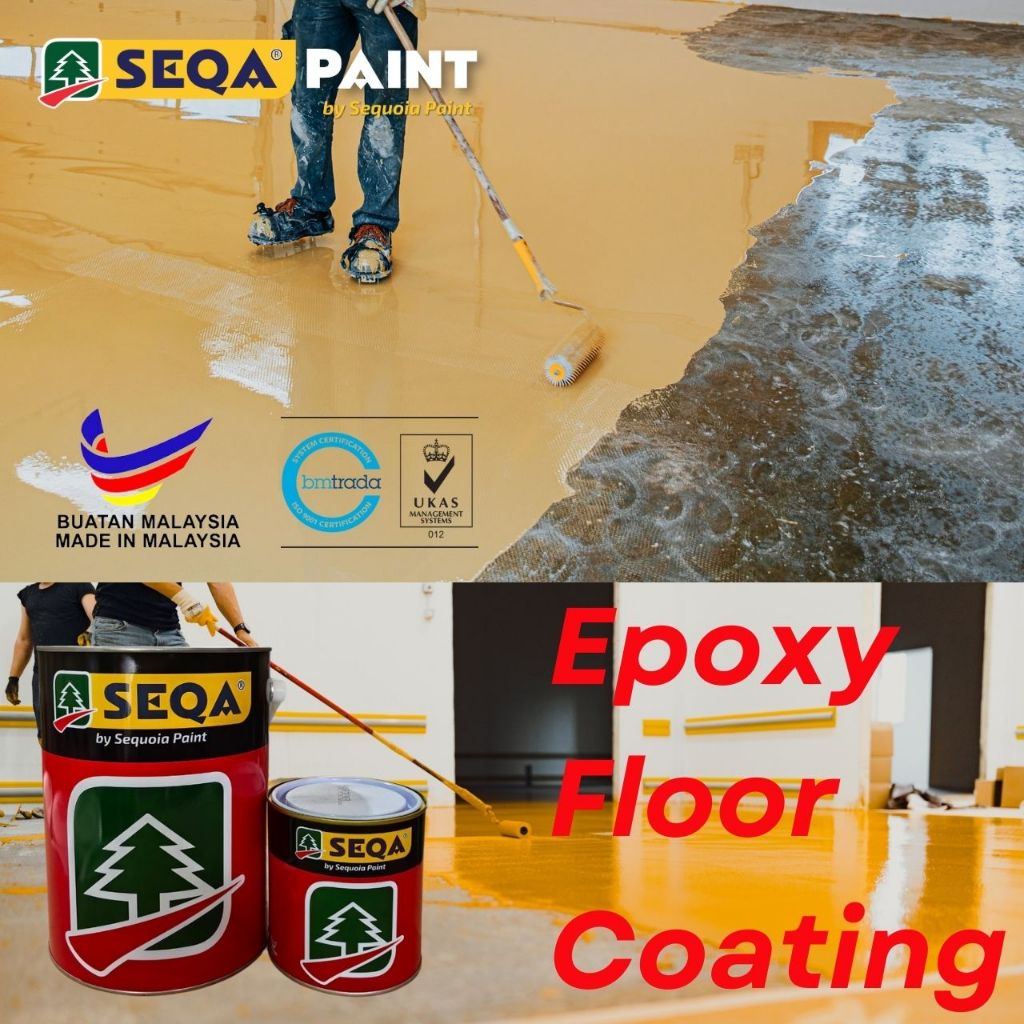 EPOXY Floor💥New Packing💥 5Liter (SEQA PAINT) Two Pack Epoxy Floor Paint ...