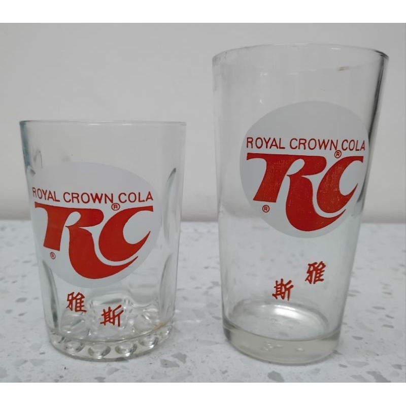 Vintage Gelas Lama RC Cola (Royal Crown Cola) Old Skool Glass | Shopee ...