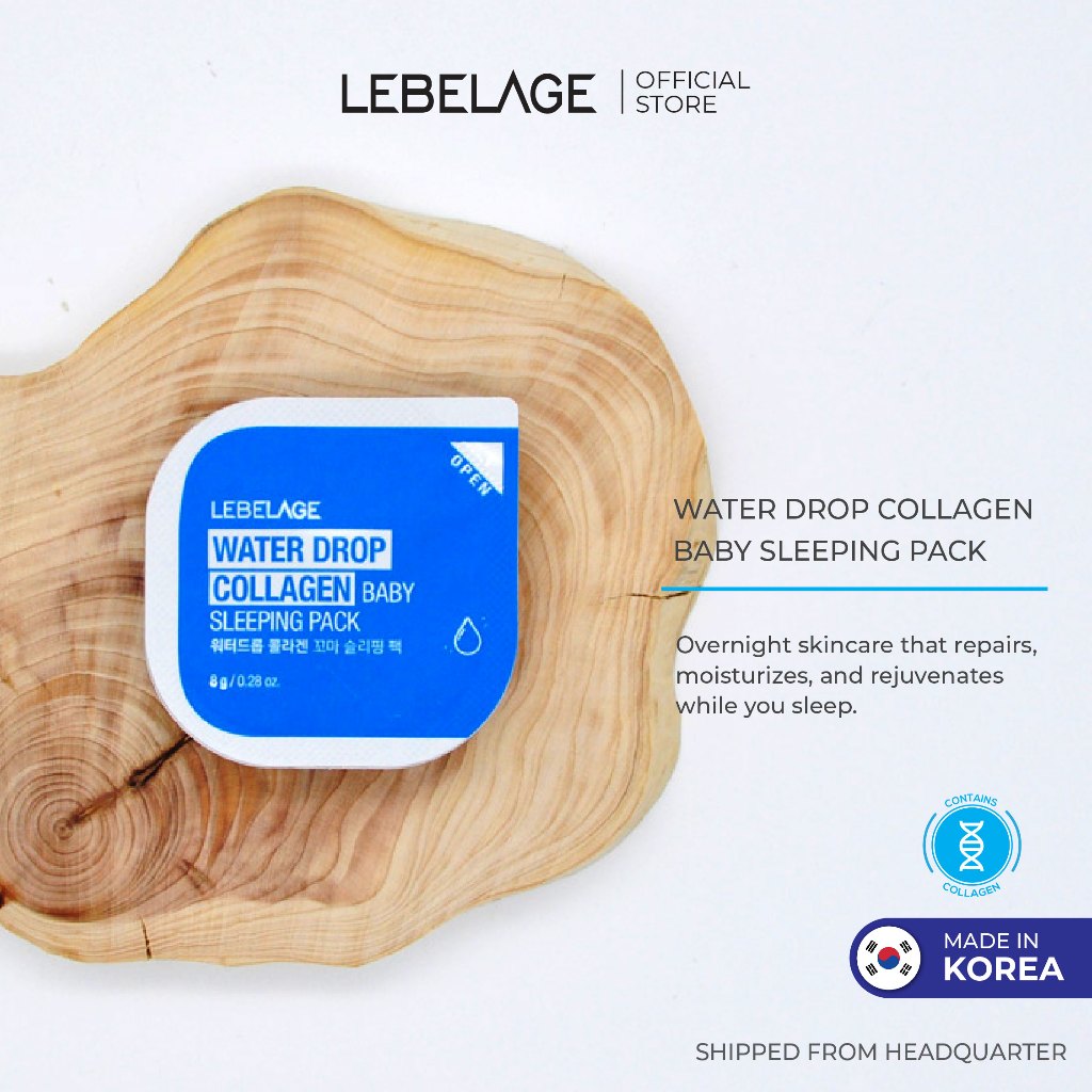 LEBELAGE Water Drop Collagen Baby Sleeping Pack (8g) | Shopee Malaysia