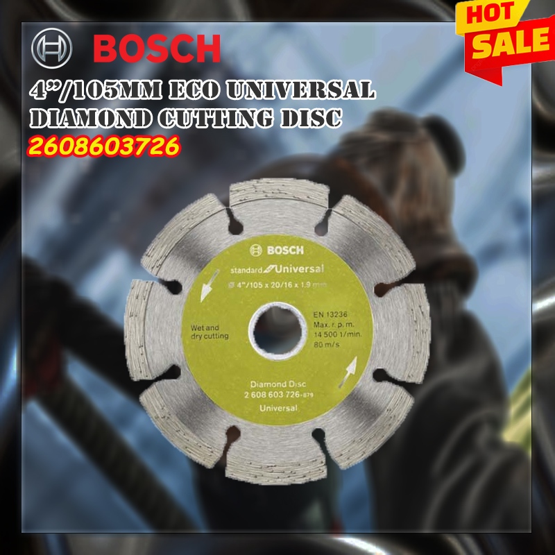 Bosch 4 Inch 105mm Eco Universal Diamond Cutting Disc 2608603726 (New ...