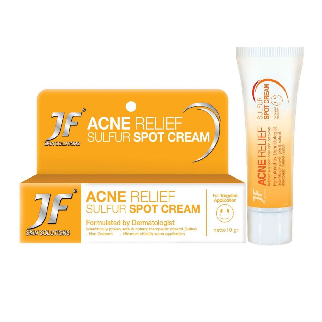 JF Acne Relief Sulfur Spot Cream 10g | Shopee Malaysia