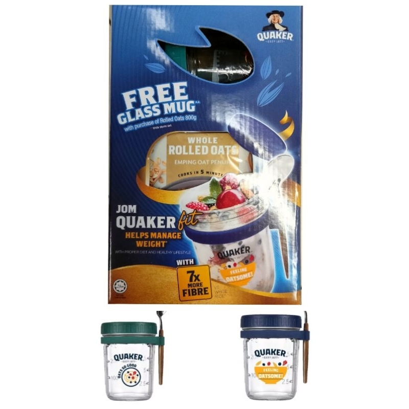 📢📢📢FREE *RANDOM* GLASS MUG ON PACK!!! WHILE STOCKS LAST!!! 💠 Quaker ...