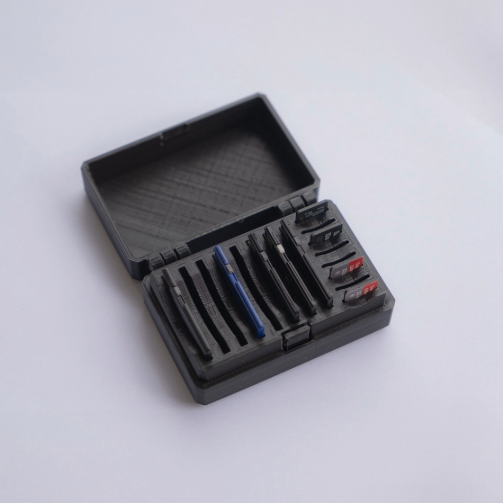 Memory Card Hard Carrying Case Bag SD Micro SD Holder 16 Slots Black ...