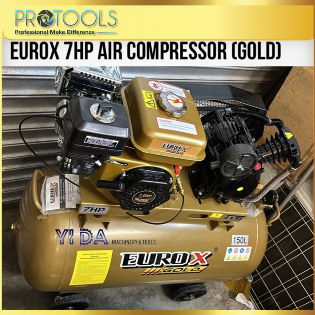 EUROX EAW-7190G AIR COMPRESSOR | UNLOADING BELT DRIVEN | PETROL ENGINE ...