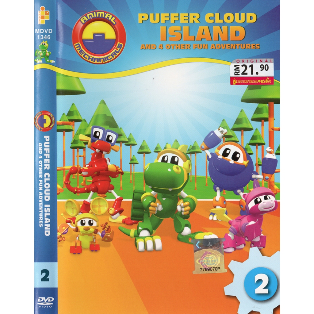 CHILDREN CARTOON DVD~ANIMAL MECHANICALS - PUFFER COUD ISLAND AND 4 ...