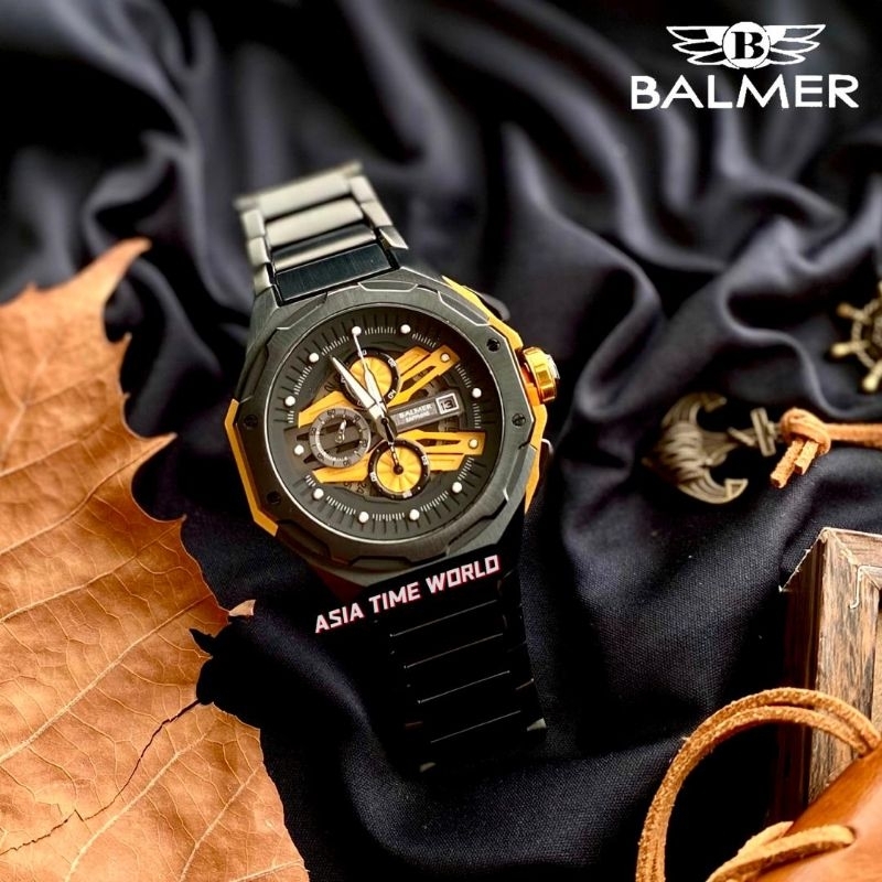 BALMER | A8818G BK-42 Chronograph Sapphire Men's Watch with Black ...