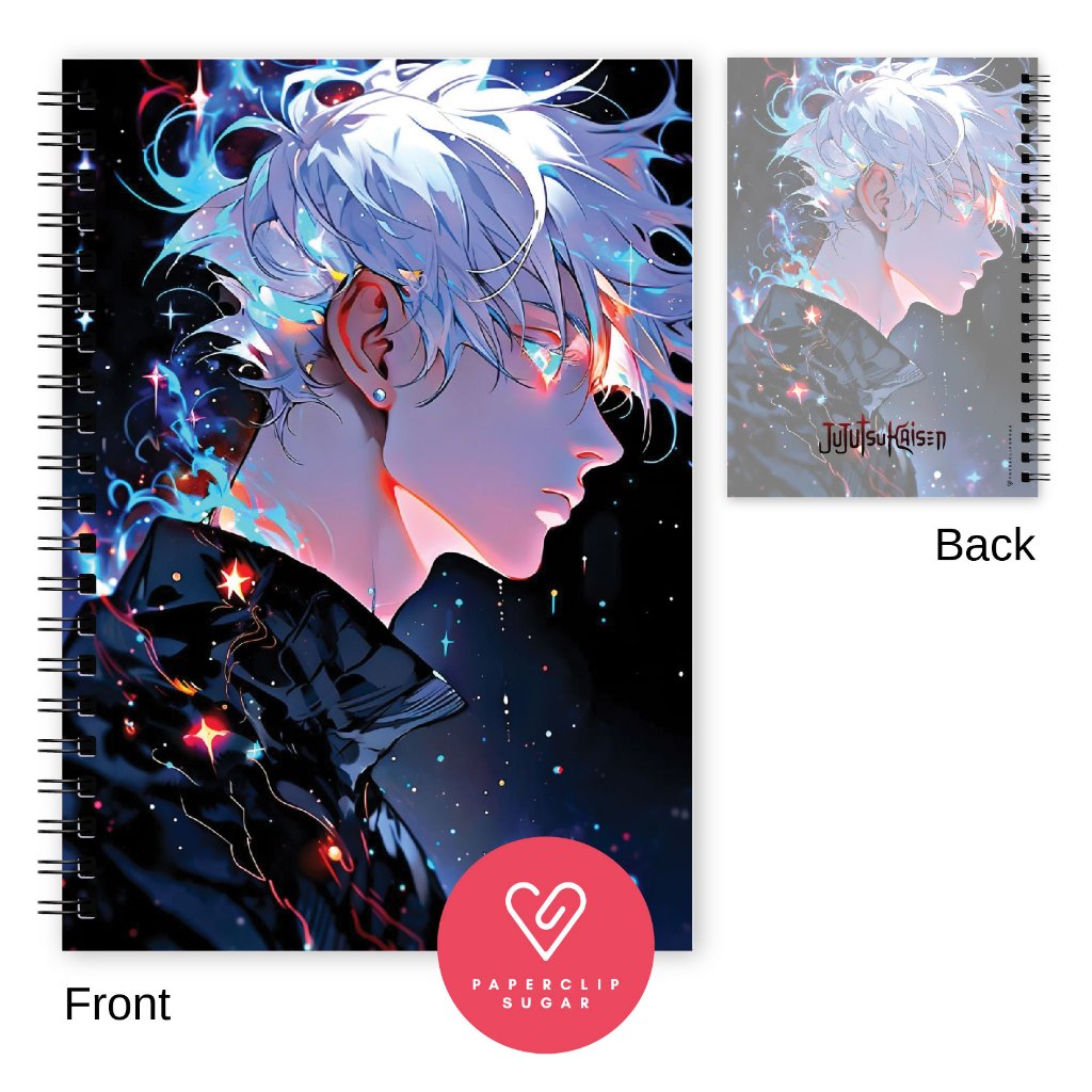Gojo Satoru Notebook A5 100pgs Anime Jujutsu Kaisen / Journal / Buku ...
