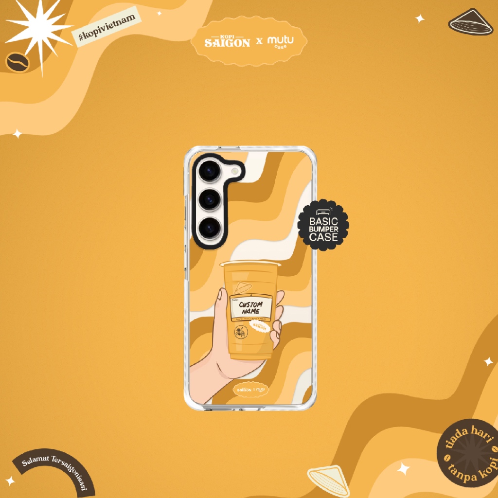 Kopi Saigon - Kopi Saigon x Mutu Case (Powered by Basic Bumper) Compatible with SAMSUNG S23 ...