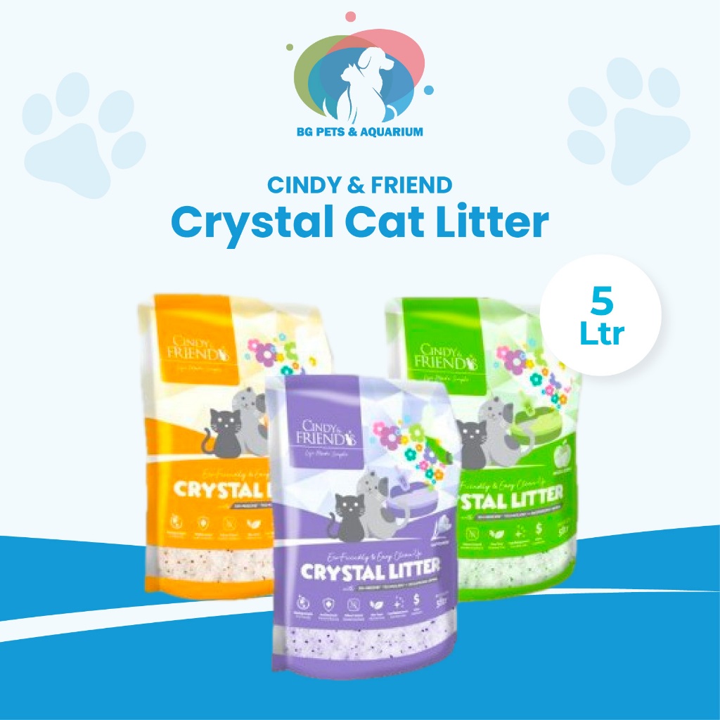 CINDY & FRIEND Crystal Cat Litter 5L | Shopee Malaysia