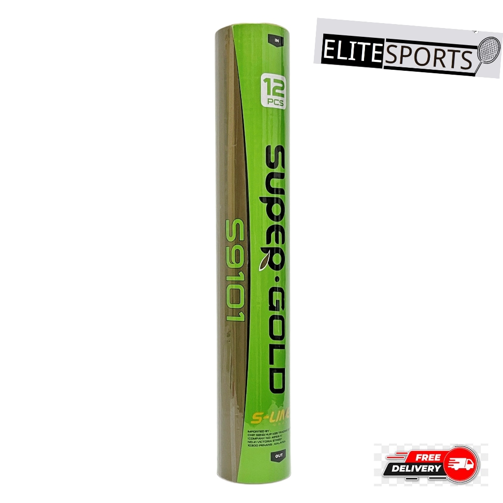 S-LINE SUPER.GOLD S9101 SHUTTLECOCK (100%ORIGINAL) Ready stock elite ...