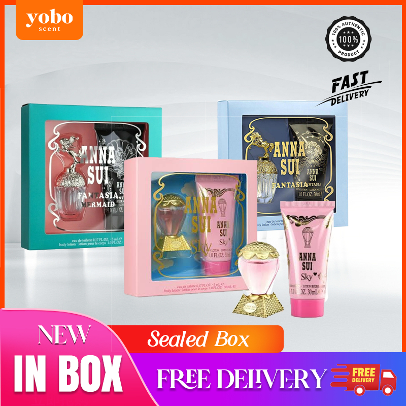 【Gift Set】 Anna Sui 安娜苏小礼盒 Fantasia Unicorn/Mermaid/Sky EDT Miniature ...