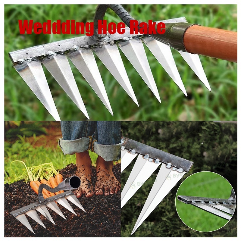 Gardening Weeding Hoe Rake Grasping Raking Loosening Soil Rake Seed ...