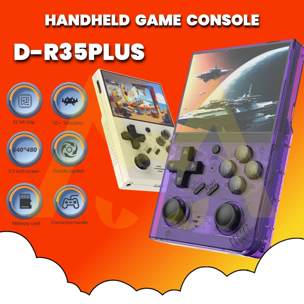 3.5" IPS HD Screen Gameboy D-R35PLUS Video Game Console Retro Classic ...