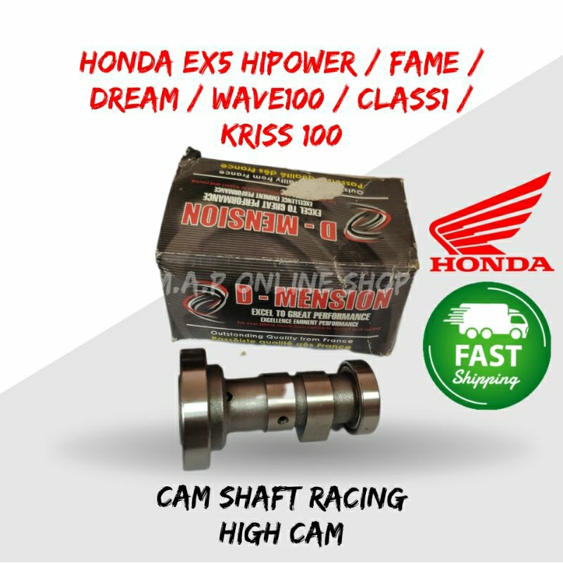 Honda Ex5 Hipower Dream Wave100 Class1 Kriss100 Racing Cam Shaft High Cam Good Quality | Shopee ...