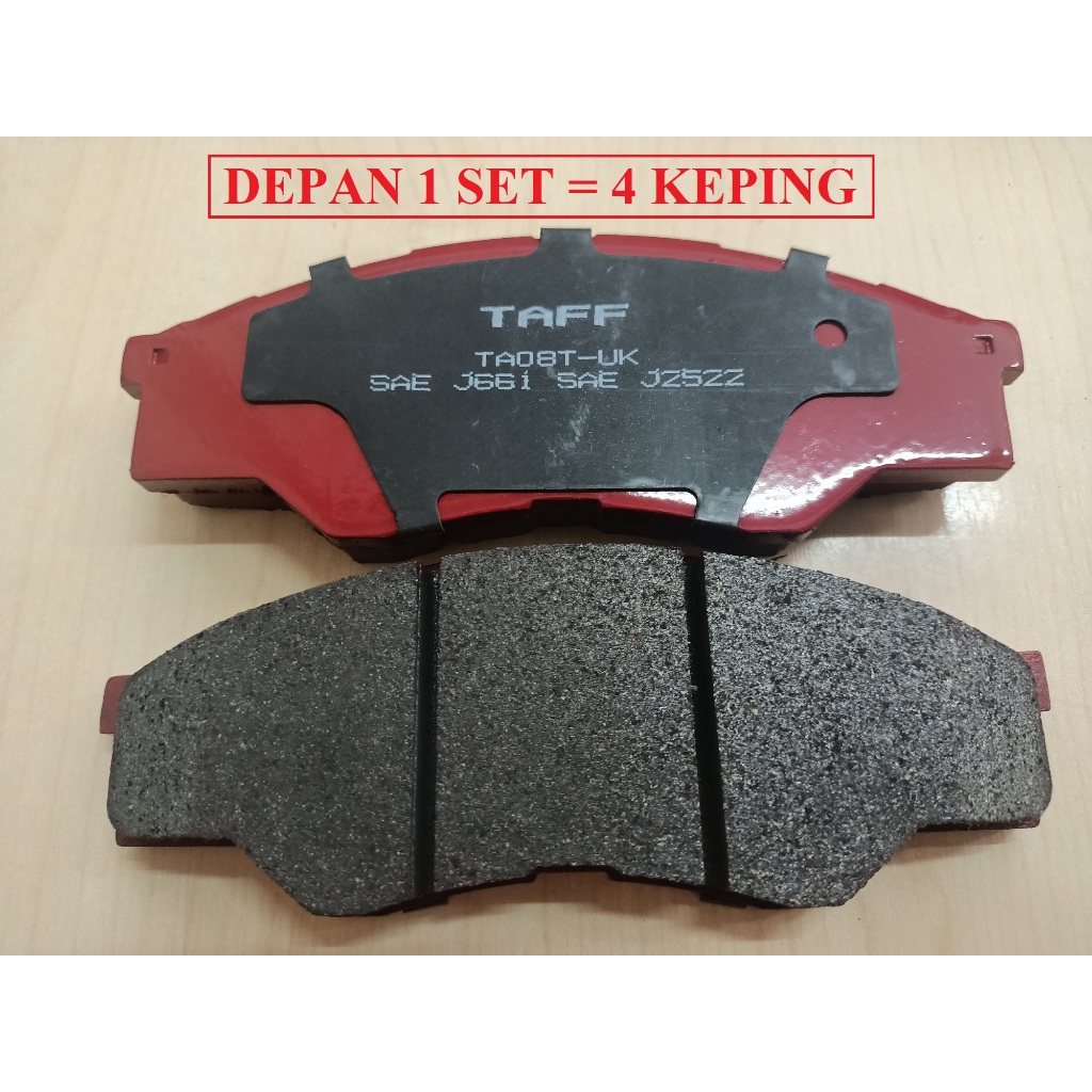 TOYOTA INNOVA 2.0 2006-2015 BRAKE PAD DEPAN TOYOTA TGN40 INNOVA ...