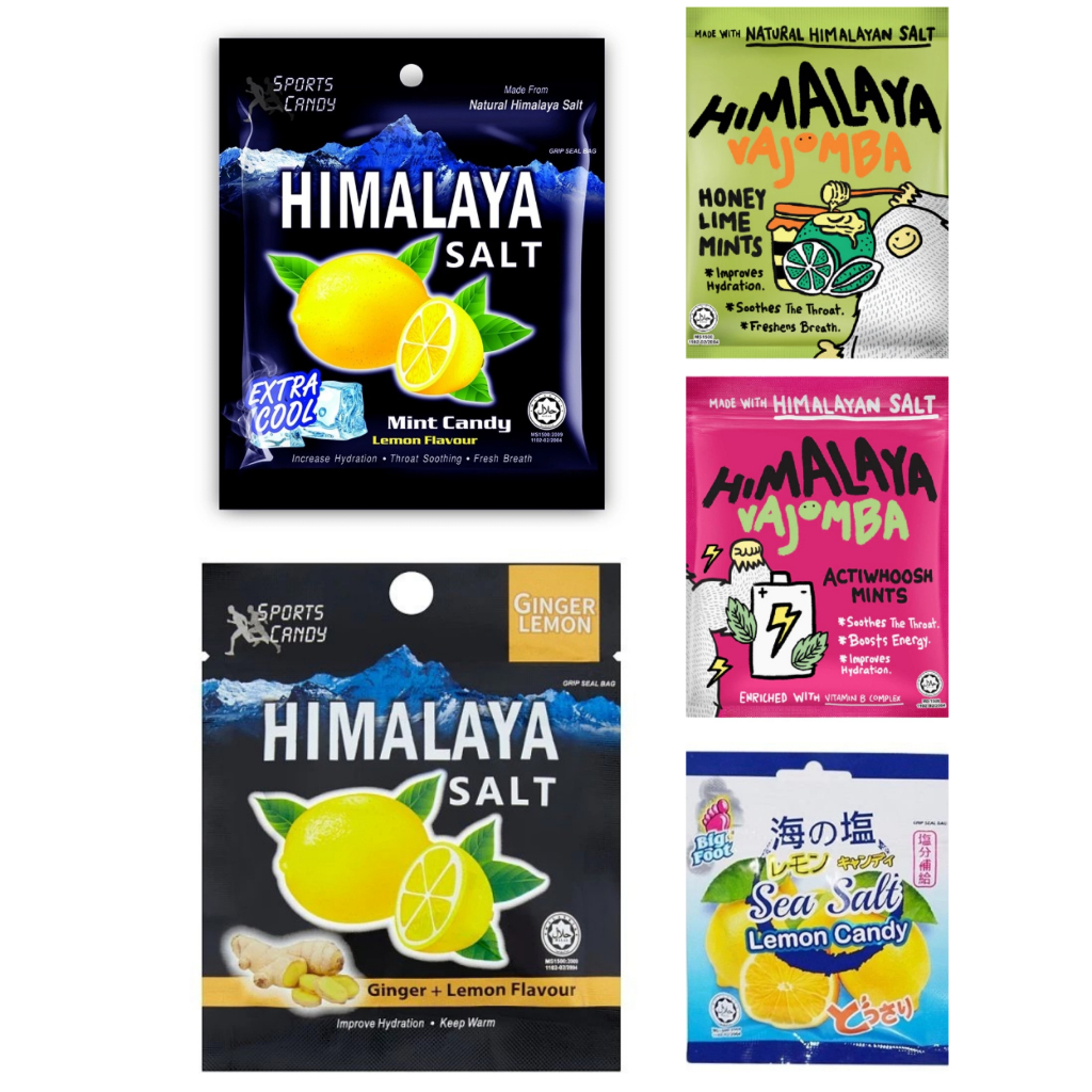 Himalaya Salt Mint Lemon Candy 15g / Himalaya Vajomba Candy 15g / Sea ...