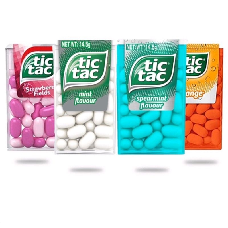 TIC TAC 14.5g Mint | Spearmint | Orange | Strawberry Mint | Lemon Lime ...