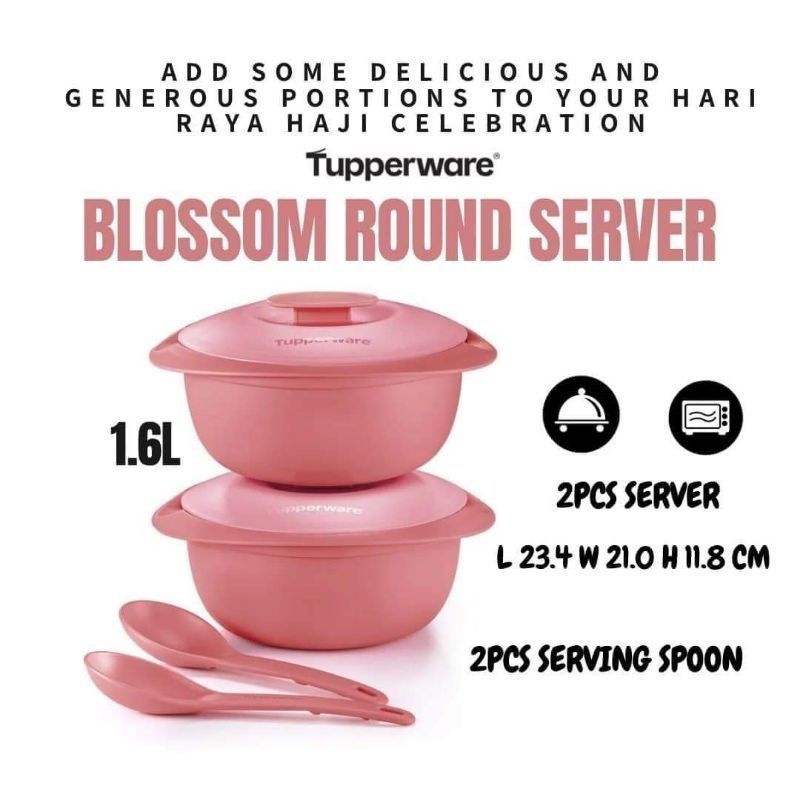 2104 Tupperware Blossom Server Purple Royale(3.0L or 1.6L)/Tupperware ...