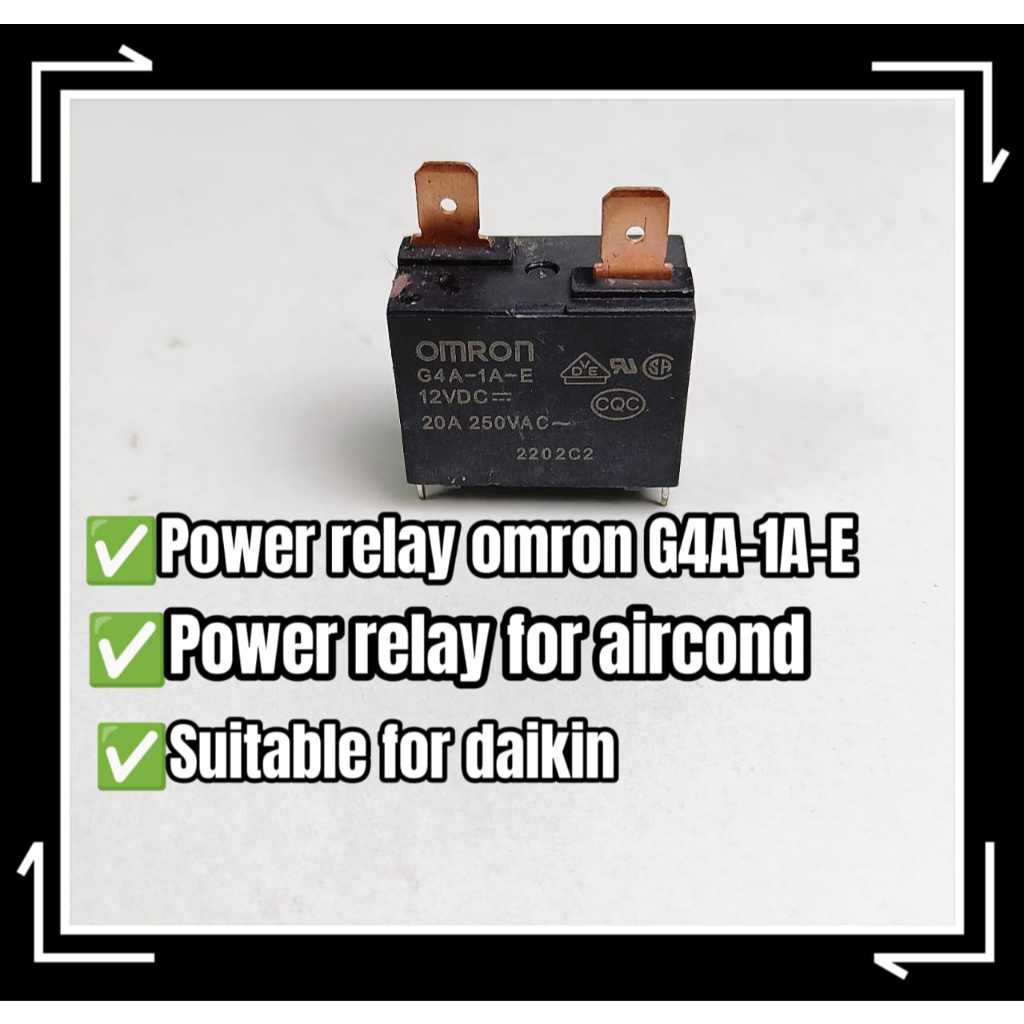 Daikin power Relay 4pin PCB Modul indoor heavy duty AC omron G4A-1A-E ...