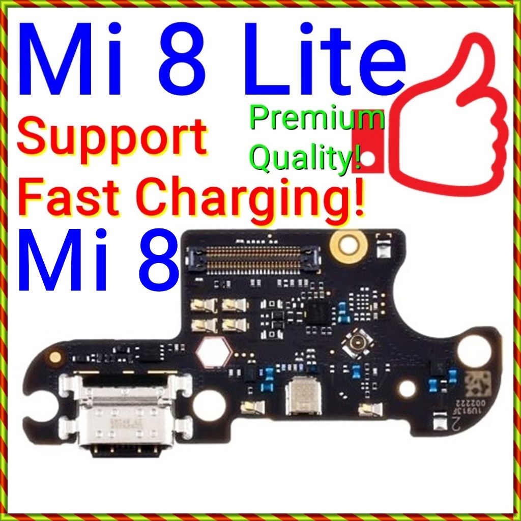 (18W Fast Charge) NEW ORI Charging Port FULL IC Board MIC for XIAOMl Mi 8 Mi8 Lite / M1808D2TG ...