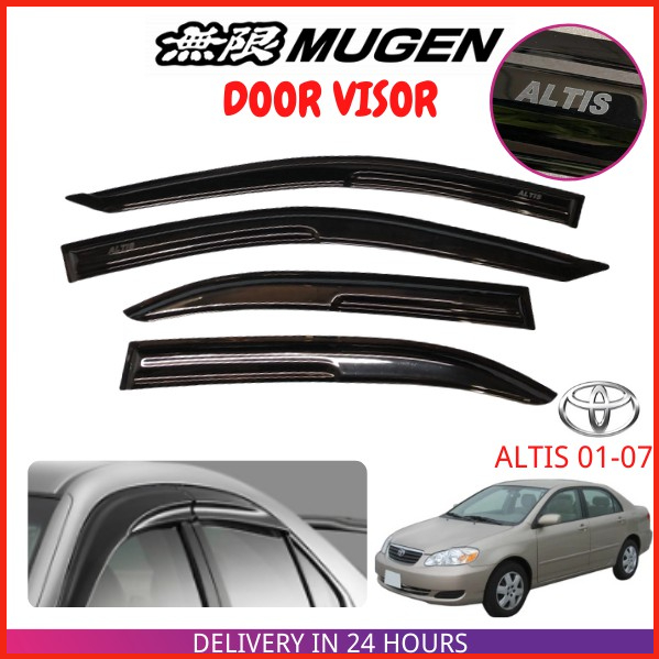 TOYOTA ALTIS 2001 - 2007 High Quality Mugen Door Visor Air Press Window ...