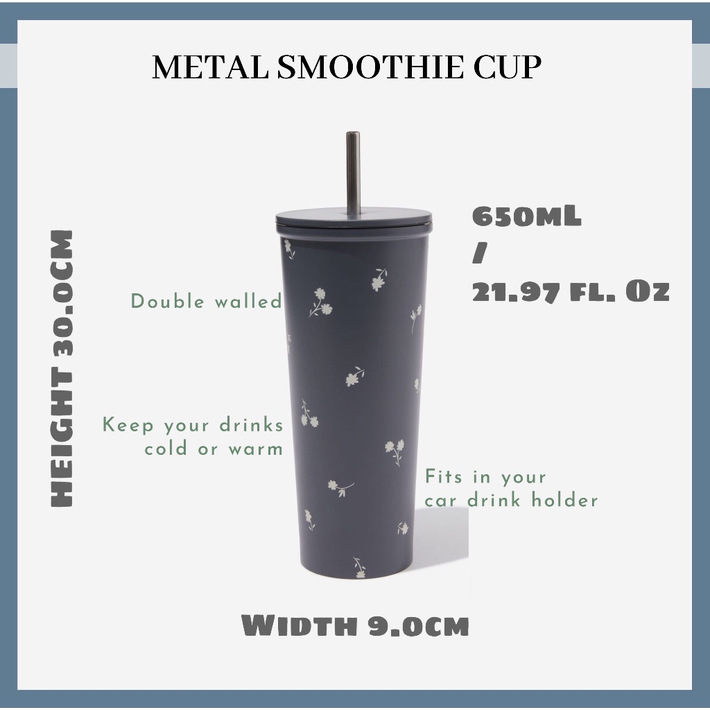 TYPO x Gudetama Tumbler / Typo Metal Smoothie Cup / Stainless Steel ...