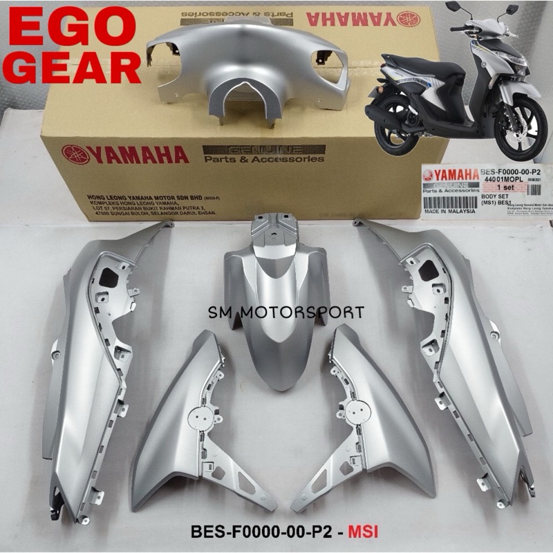 EGO GEAR SIVER MS1 BODY COVER SET YAMAHA 100% ORIGINAL HLY | Shopee Malaysia