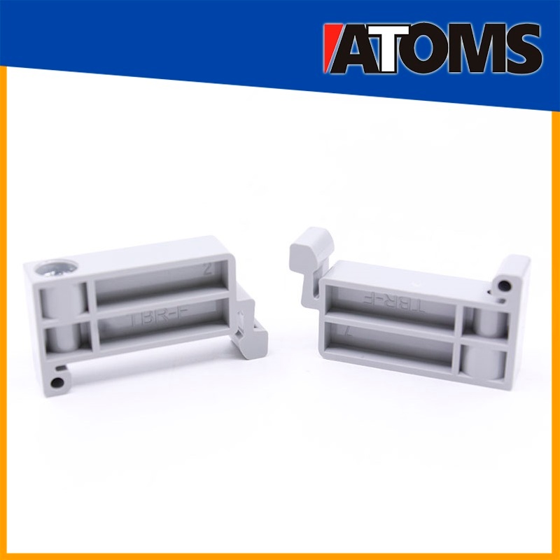 【100pcs】ATOMS TBR-F Din Rail End Stopper Clamp Screw Type Grey | Shopee ...