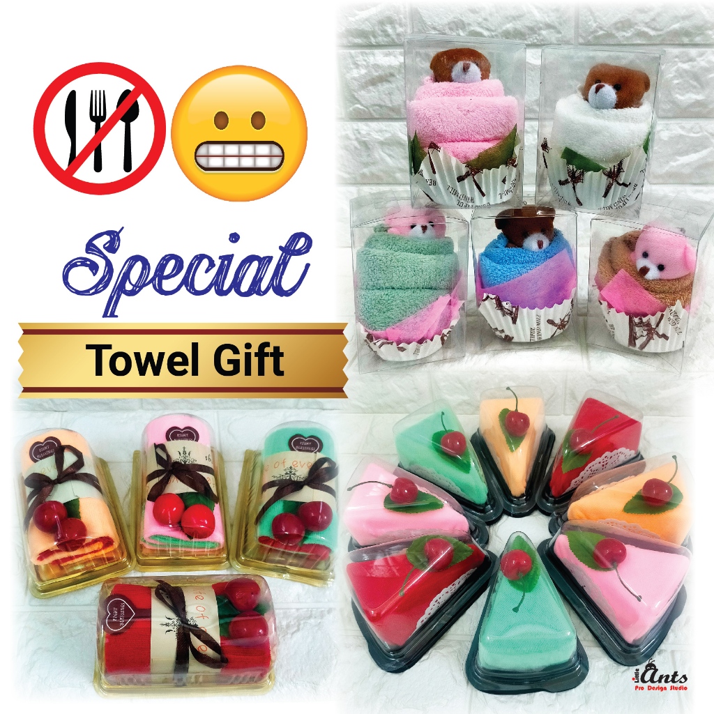 Hadiah Tuala Towel Gift souvenir wedding birthday Teachers kids event ...
