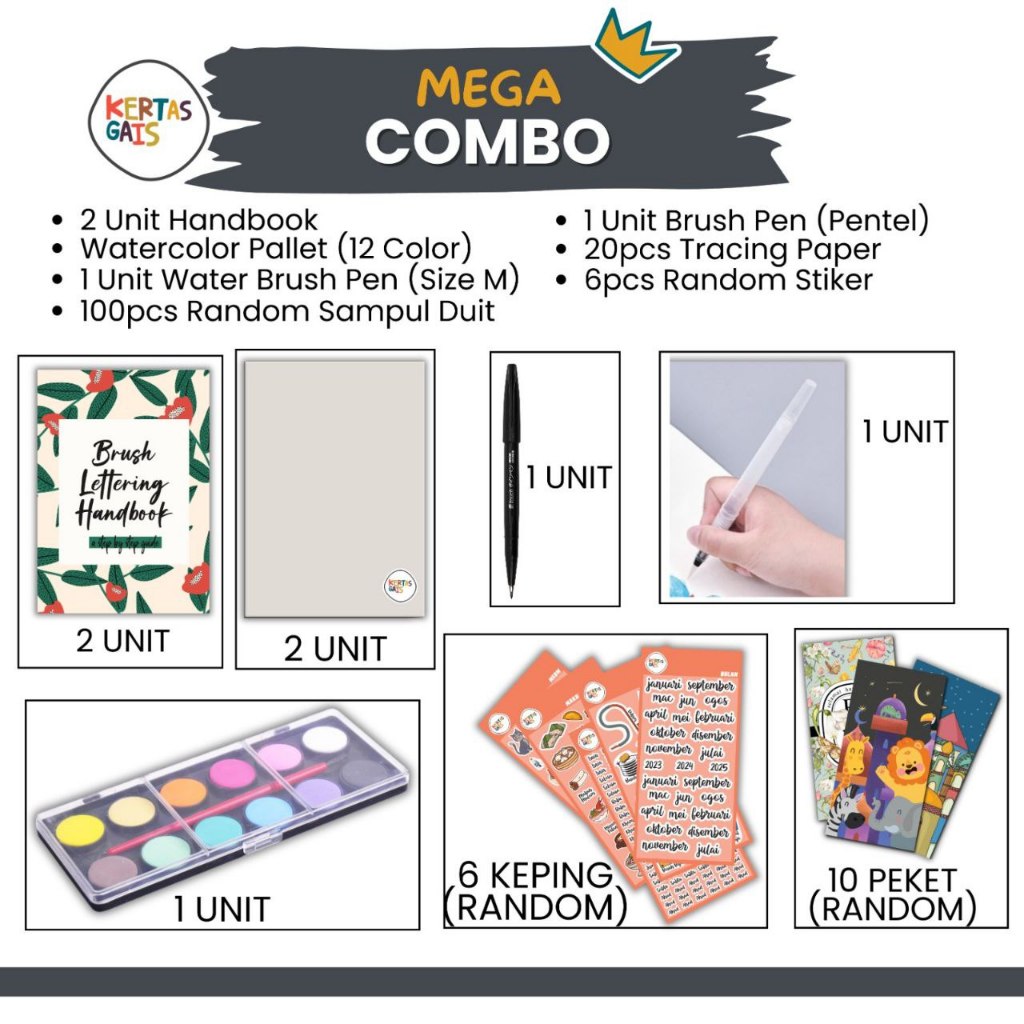 MEGA COMBO LETTERING | Shopee Malaysia