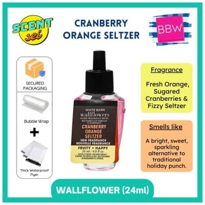 BBW Cranberry Orange Seltzer Bath & Body Works Wallflower Refill ...