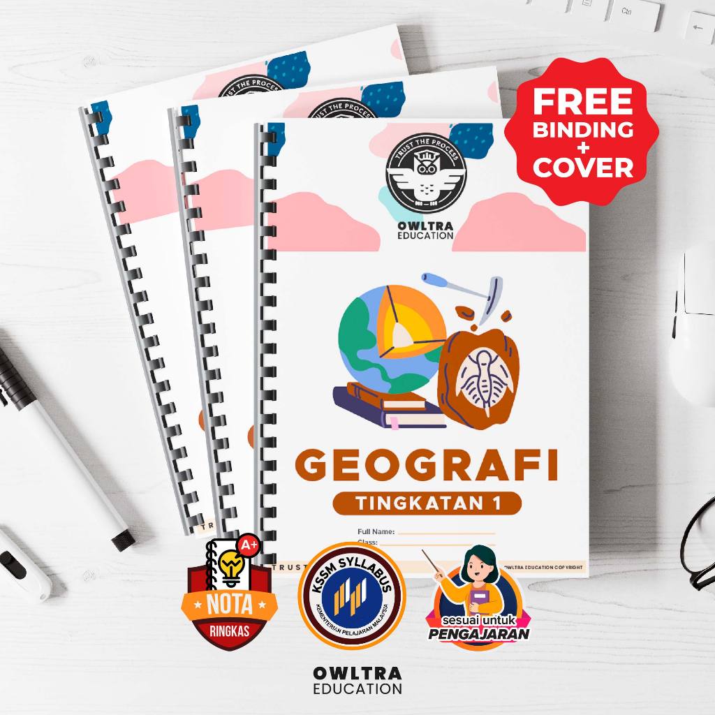Nota Geografi UASA Tingkatan 1-3 Nota A+ (Bab Penuh) PT3 (FREE BIND ...