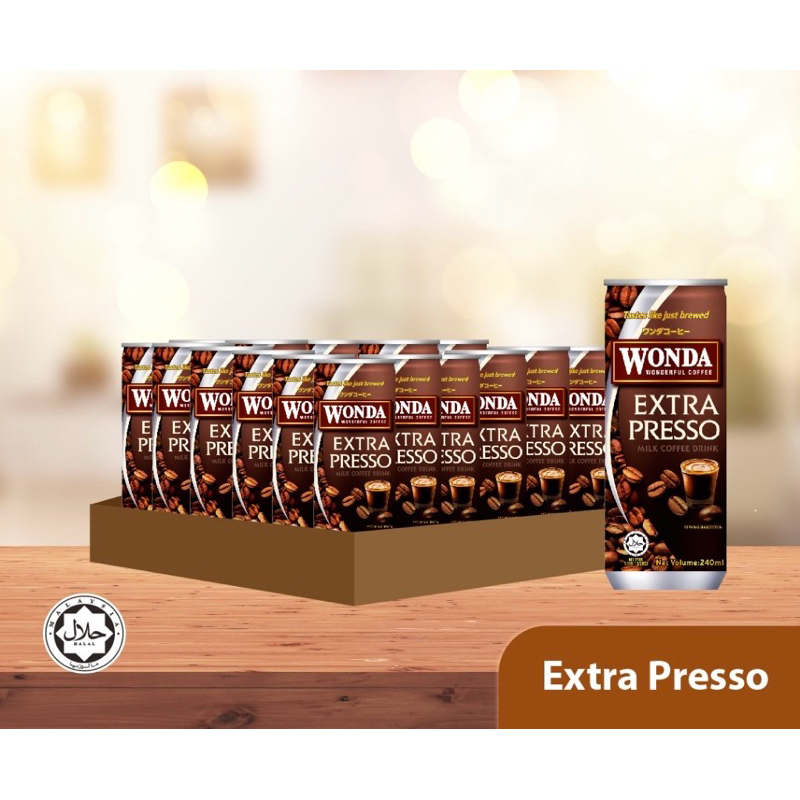 WONDA Coffee Extra Presso (240ml x 24 Cans) | Shopee Malaysia