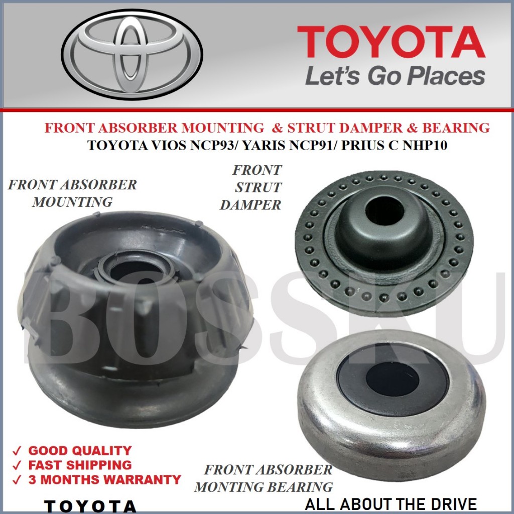 FRONT ABSORBER MOUNTING/BEARING/ STRUT DAMPER - TOYOTA VIOS NCP93 2007-2013/ YARIS /TOYOTA PRIUS ...
