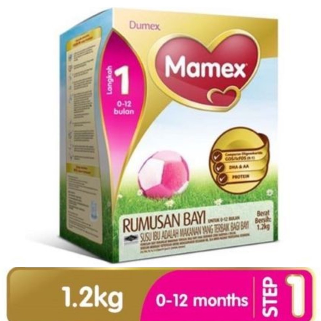 Dumex Mamex Step 1 Milk Formula, 1 to 12 Months, 1.2kg (Assorted ...