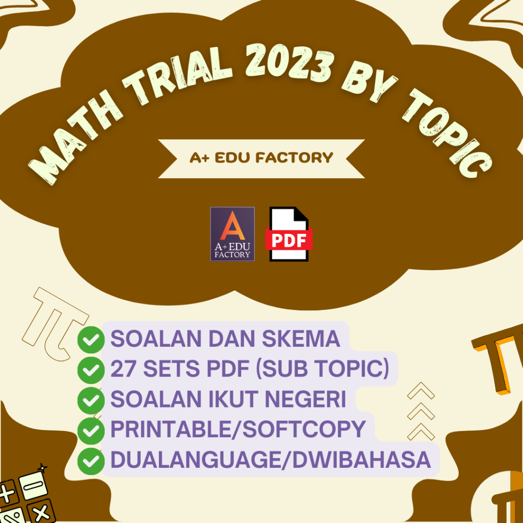 [📚PDF] SPM MATH TRIAL BY TOPIC 2023 (DWIBAHASA) KSSM FORMAT | Shopee Malaysia
