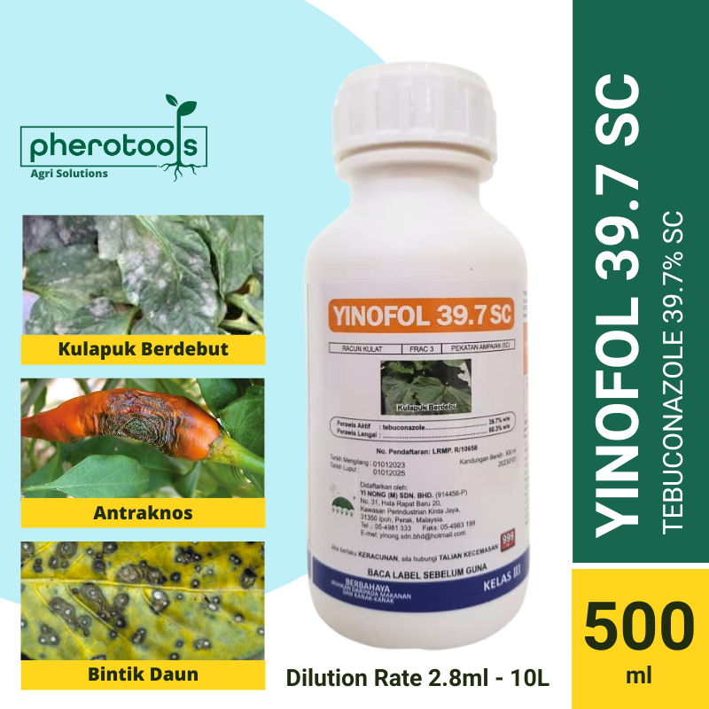 Pherotool YI NONG YINOFOL 39.7SC (500ml) YI NONG (trifloxystrobin 50% ...