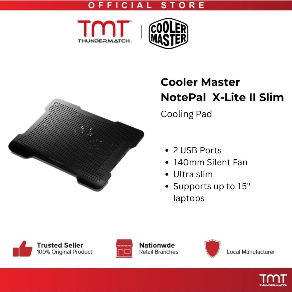 Cooler Master Notepal X-Lite II Slim Cooling Pad | Shopee Malaysia