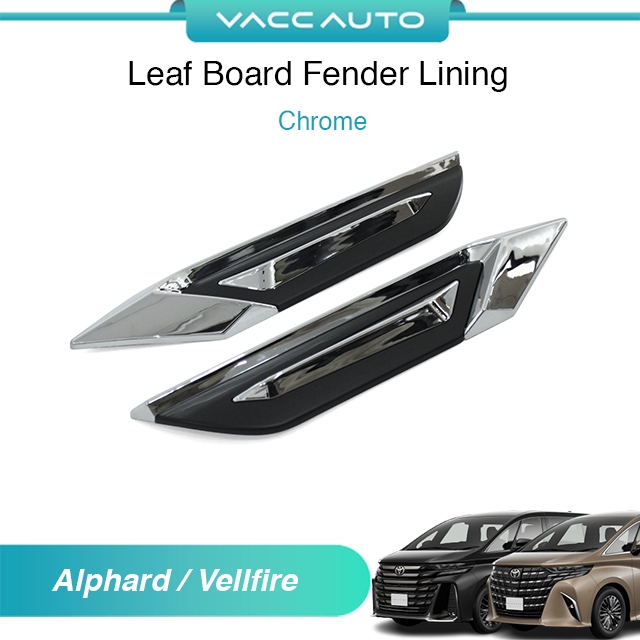 VACC AUTO Leaf Board Fender Trim Chrome Lining Body Side Protection ...
