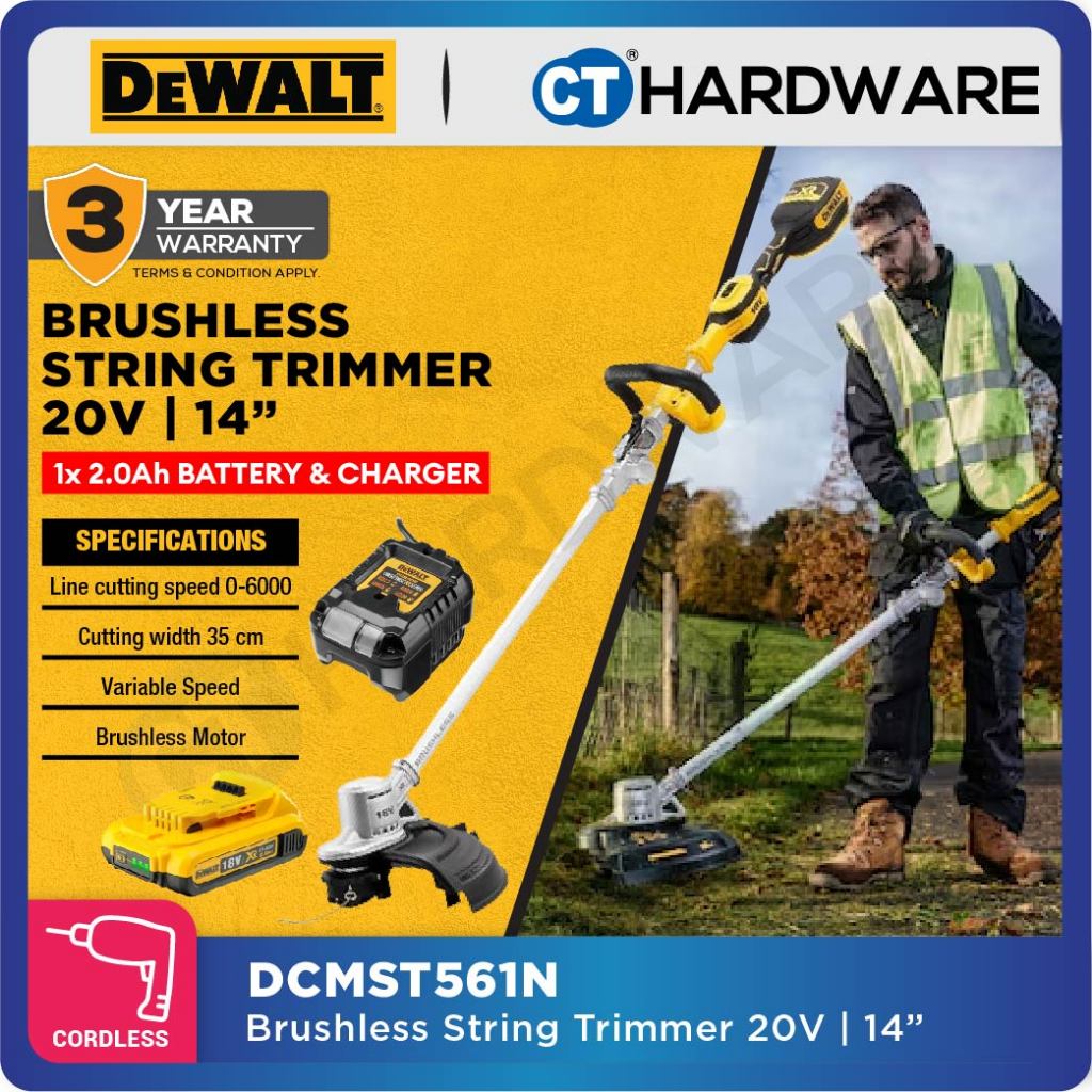 Dewalt DCMST561N Cordless Brushless String Trimmer / Grass Trimmer 20V ...