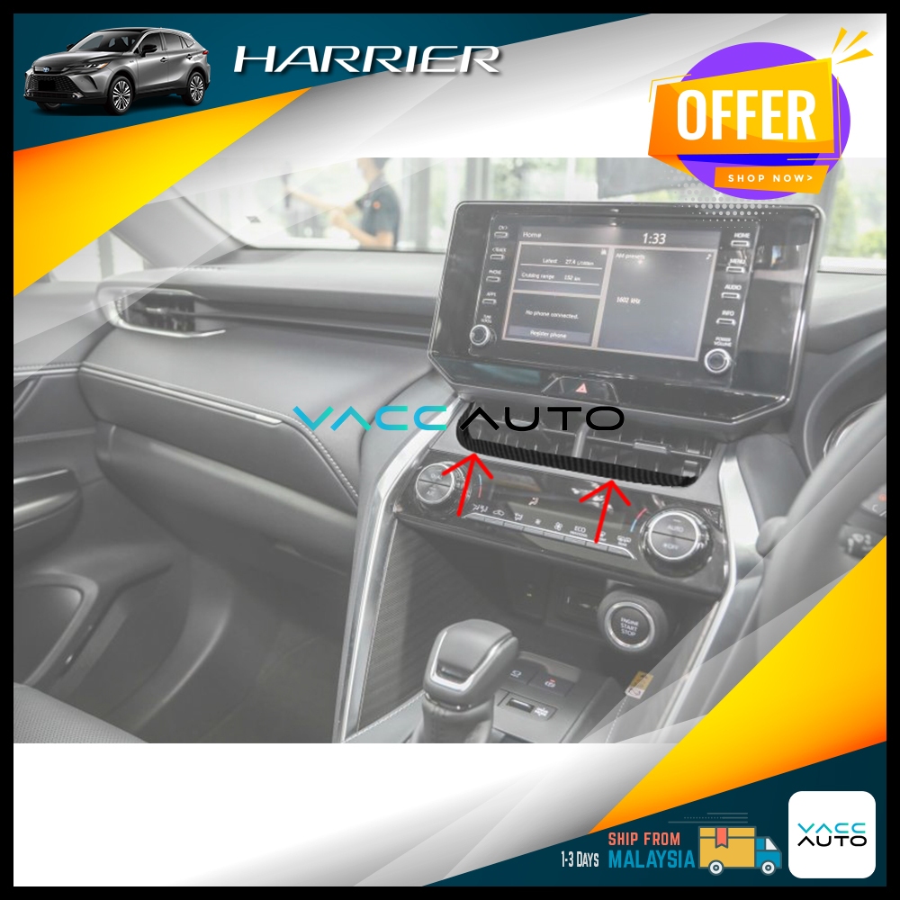 Toyota Harrier 4th Gen XU80 Interior Decoration Center Console Aircond ...