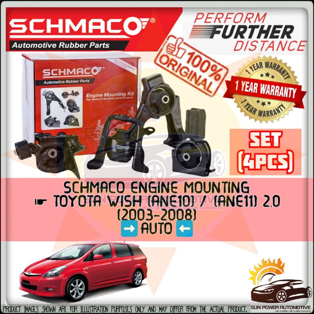 Toyota Wish ANE10 / ANE11 2.0 (2003-2008) ( AUTO ) SCHMACO ENGINE ...