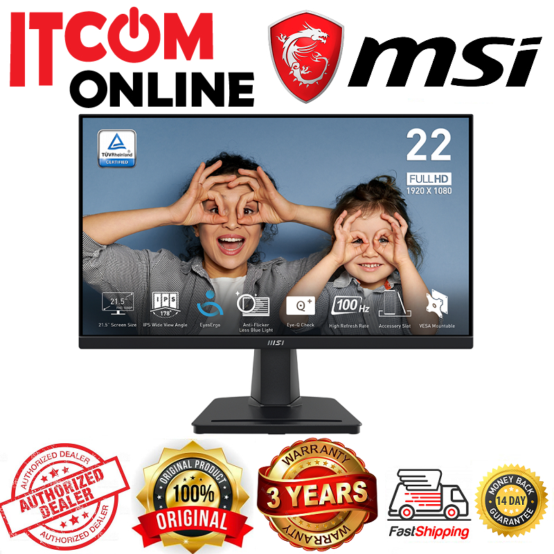 MSI 21.5'' LED GAMING MONITOR (MP225 PRO) IPS/FHD/1MS/VGA/HDMI/A/VESA ...