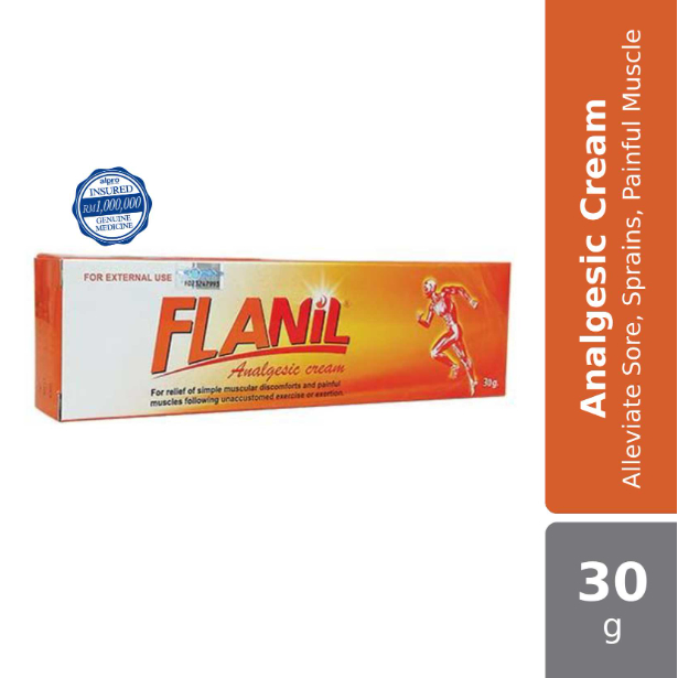 FLANIL ANALGESIC CREAM 30G (EXP: 01/2027) | Shopee Malaysia