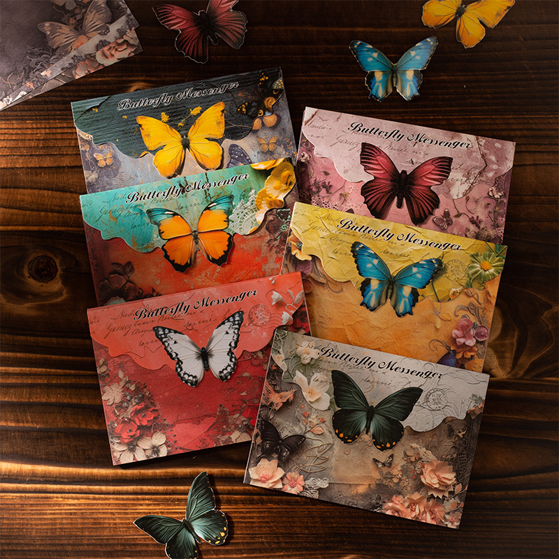 Pek Kertas Hiasan Jurnal HaveAGoodDay Vintage Retro Aesthetic Butterfy ...