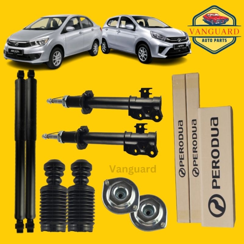 GENUINE PERODUA Combo 8pc AXIA/BEZZA Absorber,cover, mounting | Shopee ...